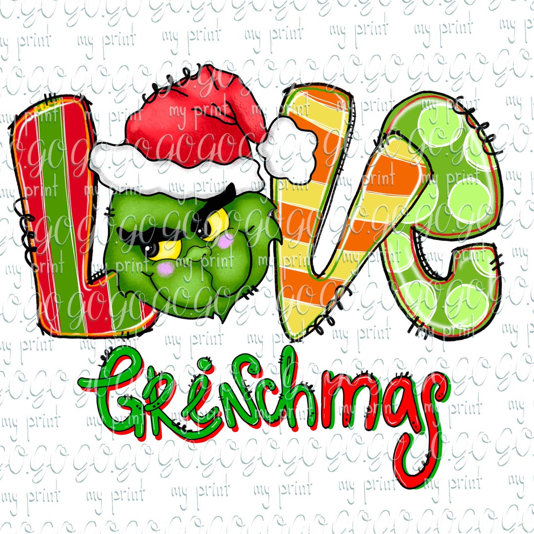 Christmas Png Files Mean Green One Clipart Grin Face Love Christmas ...