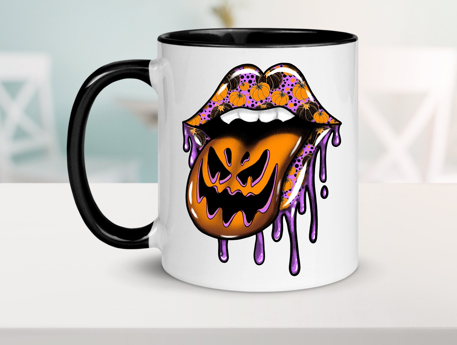 Halloween Png Halloween Lips Png Pumpkin Lips Fall Sublimation - Etsy