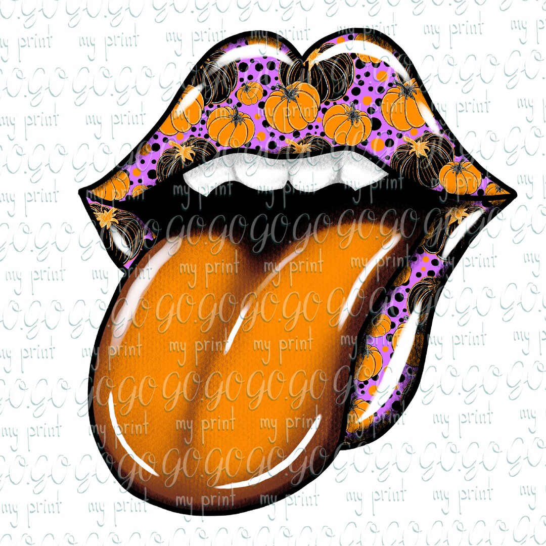 Halloween Png Pumpkin Lips Halloween Lips Png Fall Sublimation Designs ...