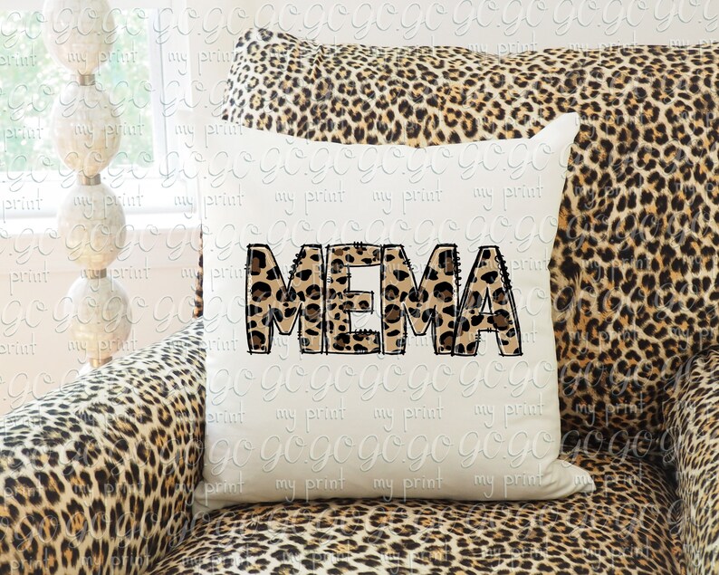 Mema Mothers Day Sublimation Designs Downloads Leopard Cheetah Mama Png ...