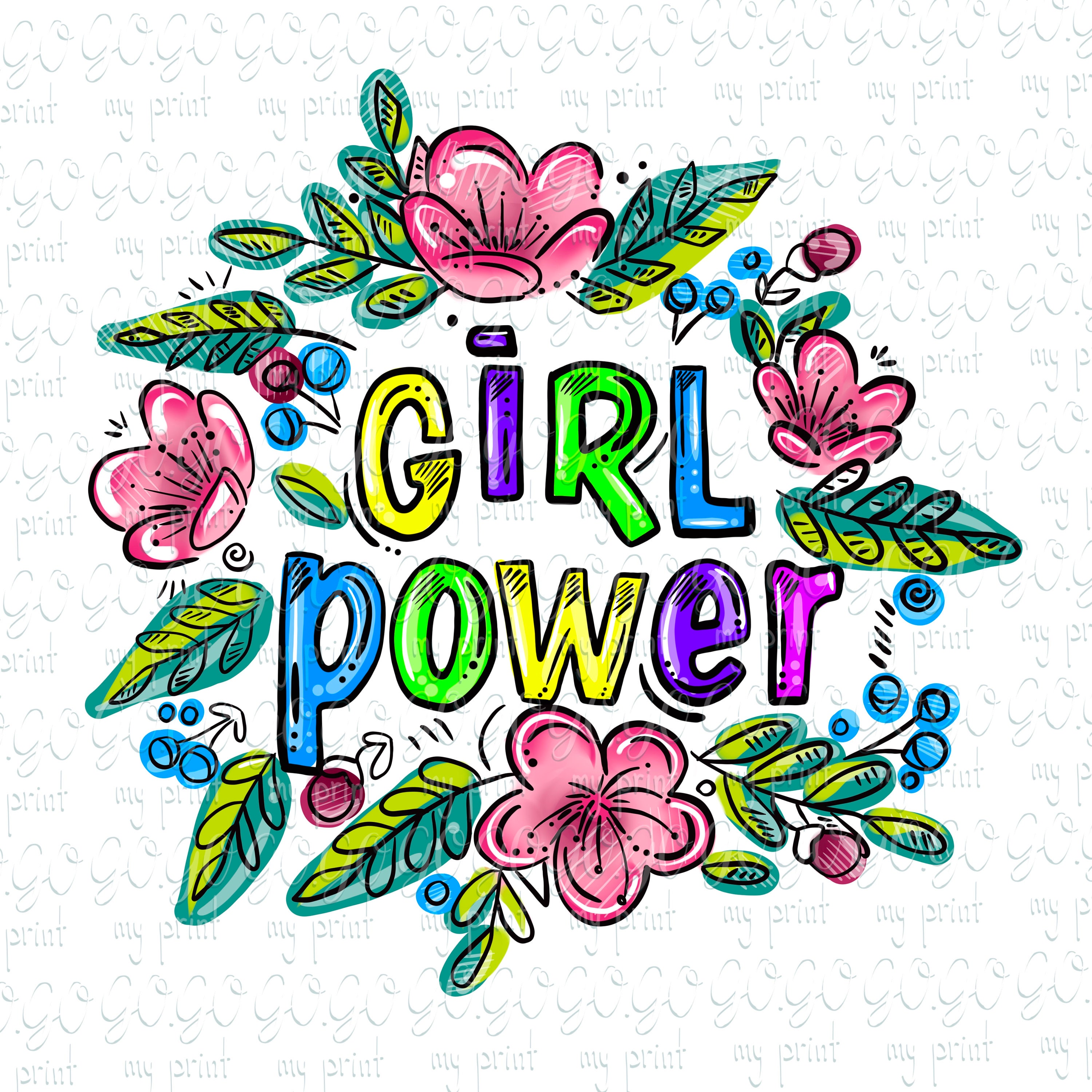 Girl Power Clipart Girl Power Png Sublimation Girl Boss Design - Etsy