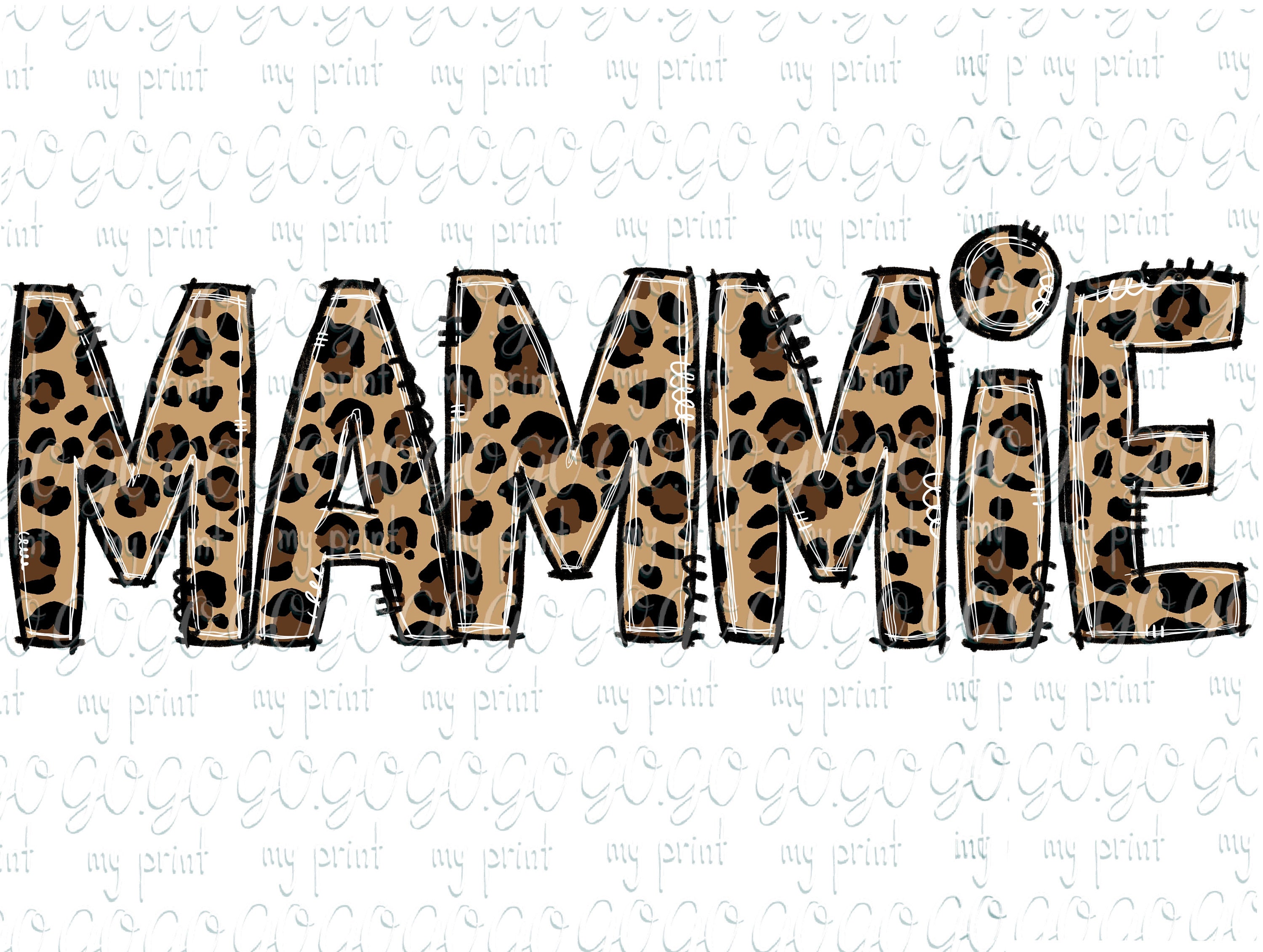 Mothers Day Mammie Png Cheetah Leopard Sublimation Design T - Etsy