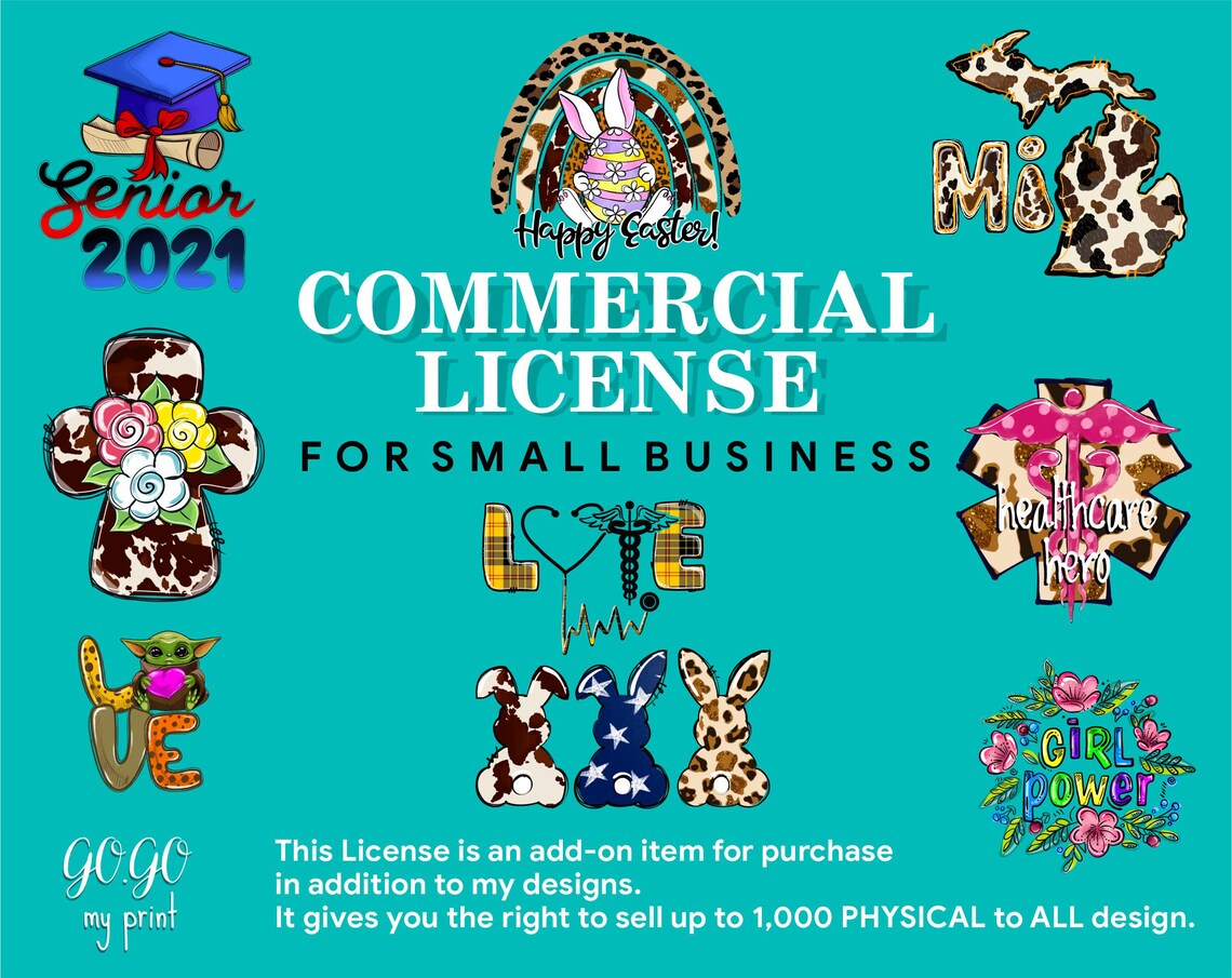Extended Commercial License for ALL Png Design up to 1000 - Etsy