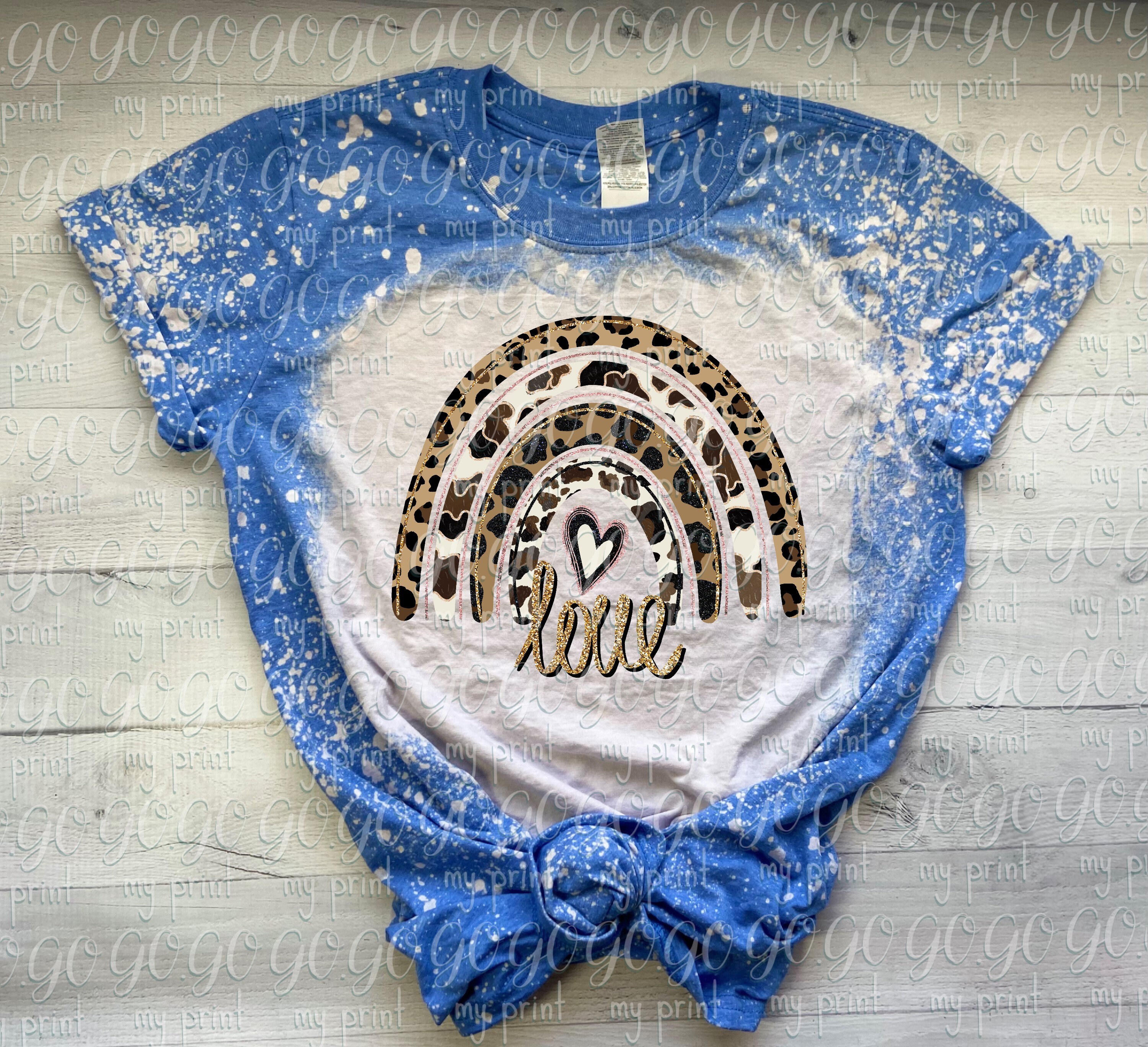 Leopard Rainbow With Heart Png Love Valentine Sublimation - Etsy