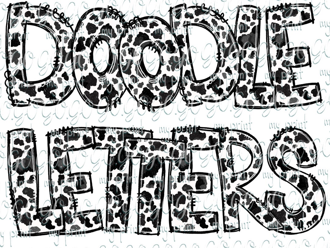 Alphabet Png Files Hand Drawn Doodle Font Western Letters Alphabet ...