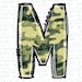 Alphabet Png Files Camo Letters Camouflage Alphabet Doodle Letters Hand ...