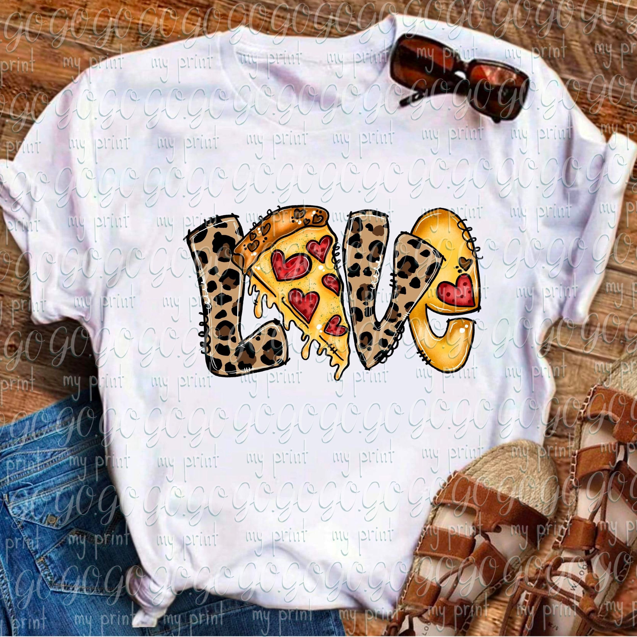 Valentines Day Png Love Pizza Valentine Png Leopard Valentine - Etsy