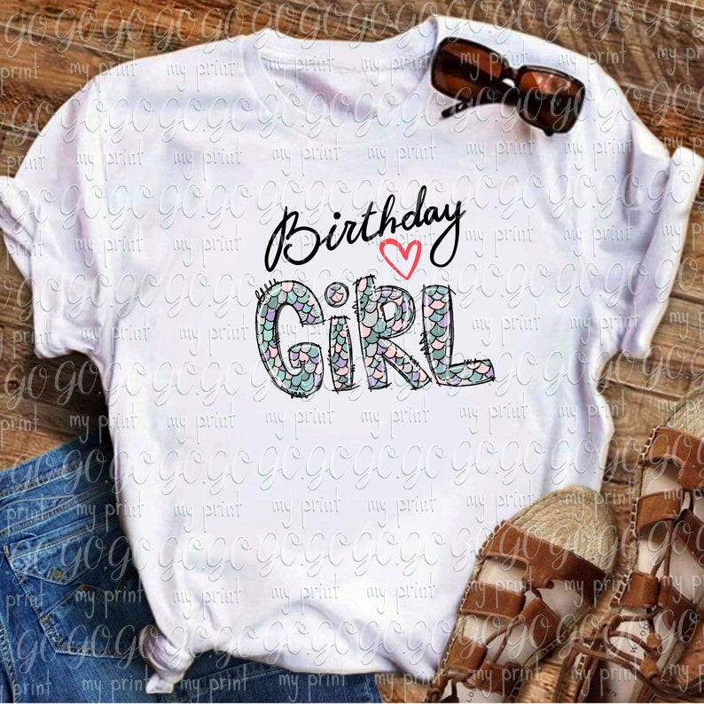 Birthday Girl Sublimation Designs Downloads Happy Birthday - Etsy