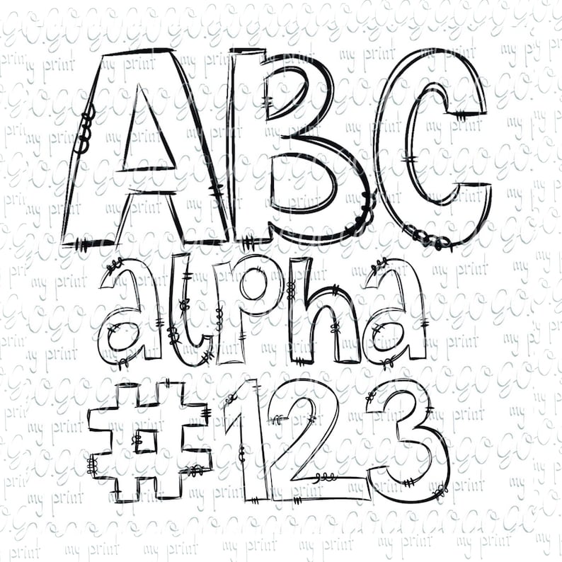 Alphabet Png Files Letters With Transparent Inside PNG SVG EPS - Etsy