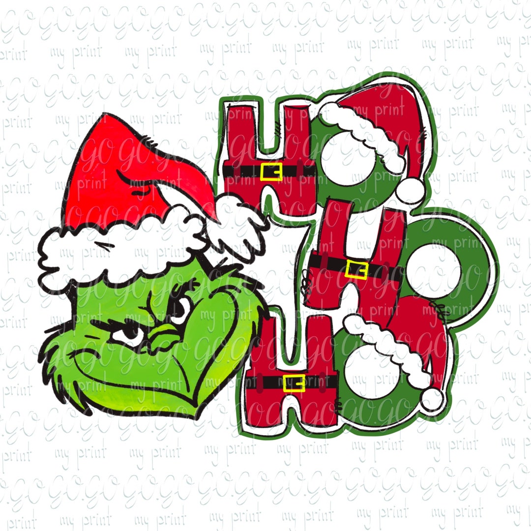 Christmas Png Files Mean Green One Xoxo Png Grin Face Png Hand Drawn ...