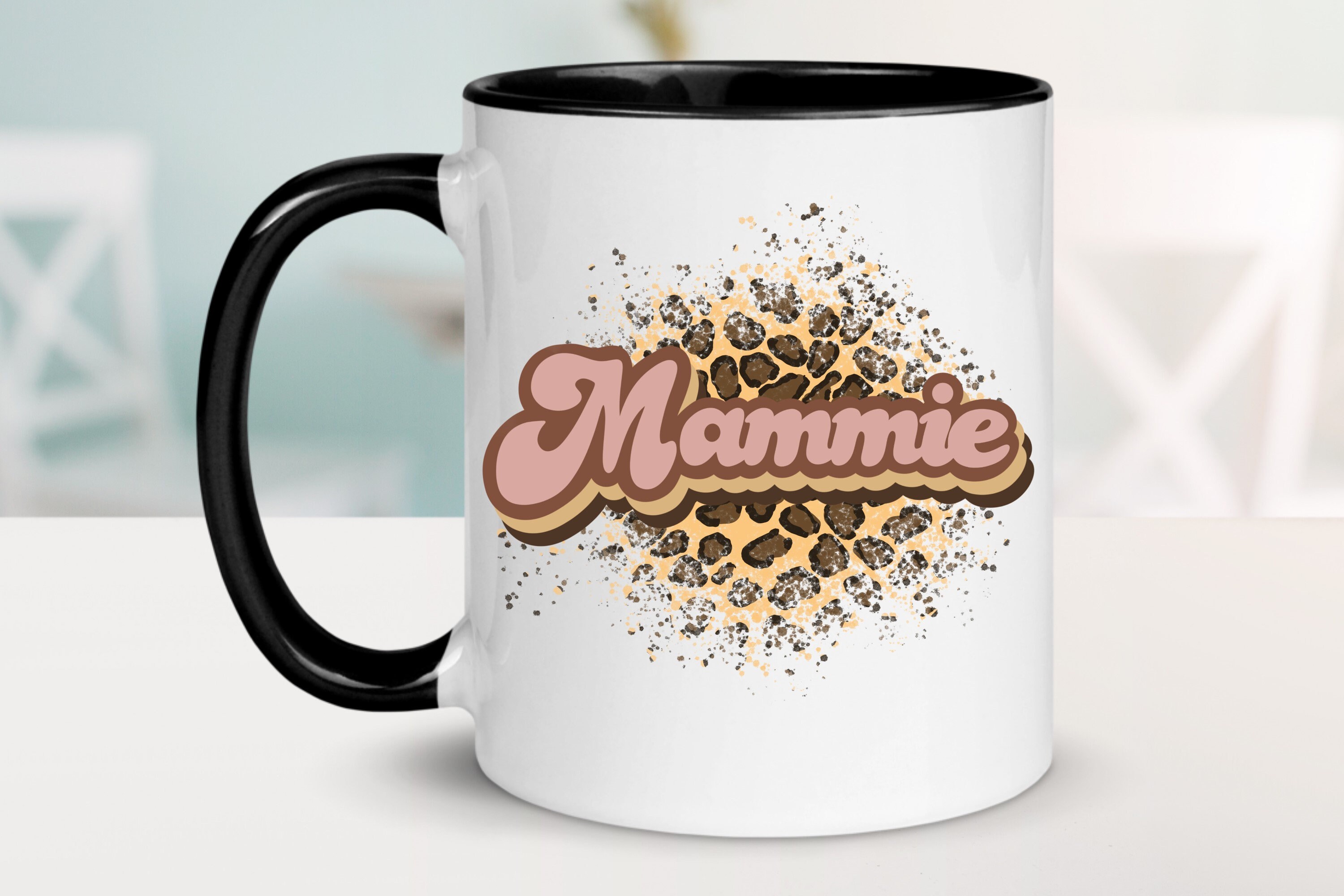 Mothers Day Png Files Retro Mammie Png With Leopard Print - Etsy
