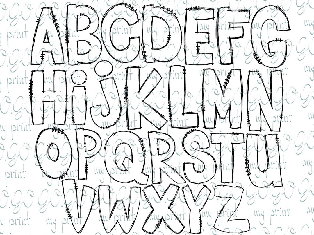 Alphabet Png Files With Transparent Inside Bundle PNG, SVG Dxf EPS Pdf ...