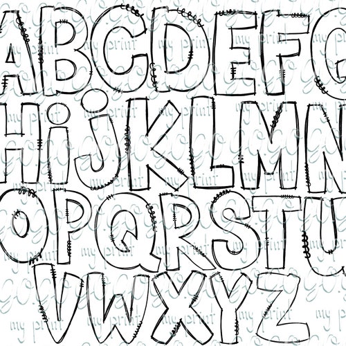 Alphabet Png Files With Transparent Inside Bundle PNG SVG Dxf - Etsy UK