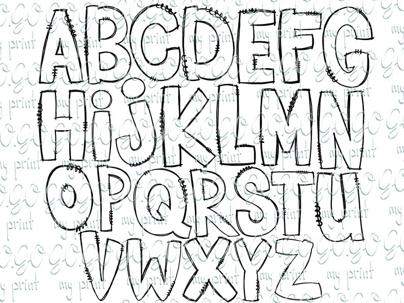 Alphabet Png Files With Transparent Inside Bundle PNG SVG Dxf - Etsy