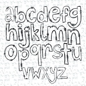 Alphabet Png Files Letters With Transparent Inside PNG SVG EPS Digital ...