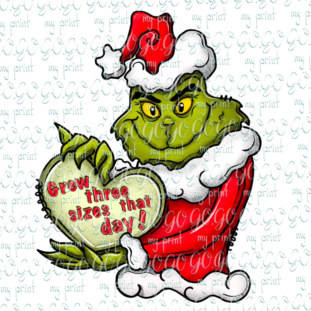 Christmas Png Files Hand Drawn Christmas Png Grin Face - Etsy