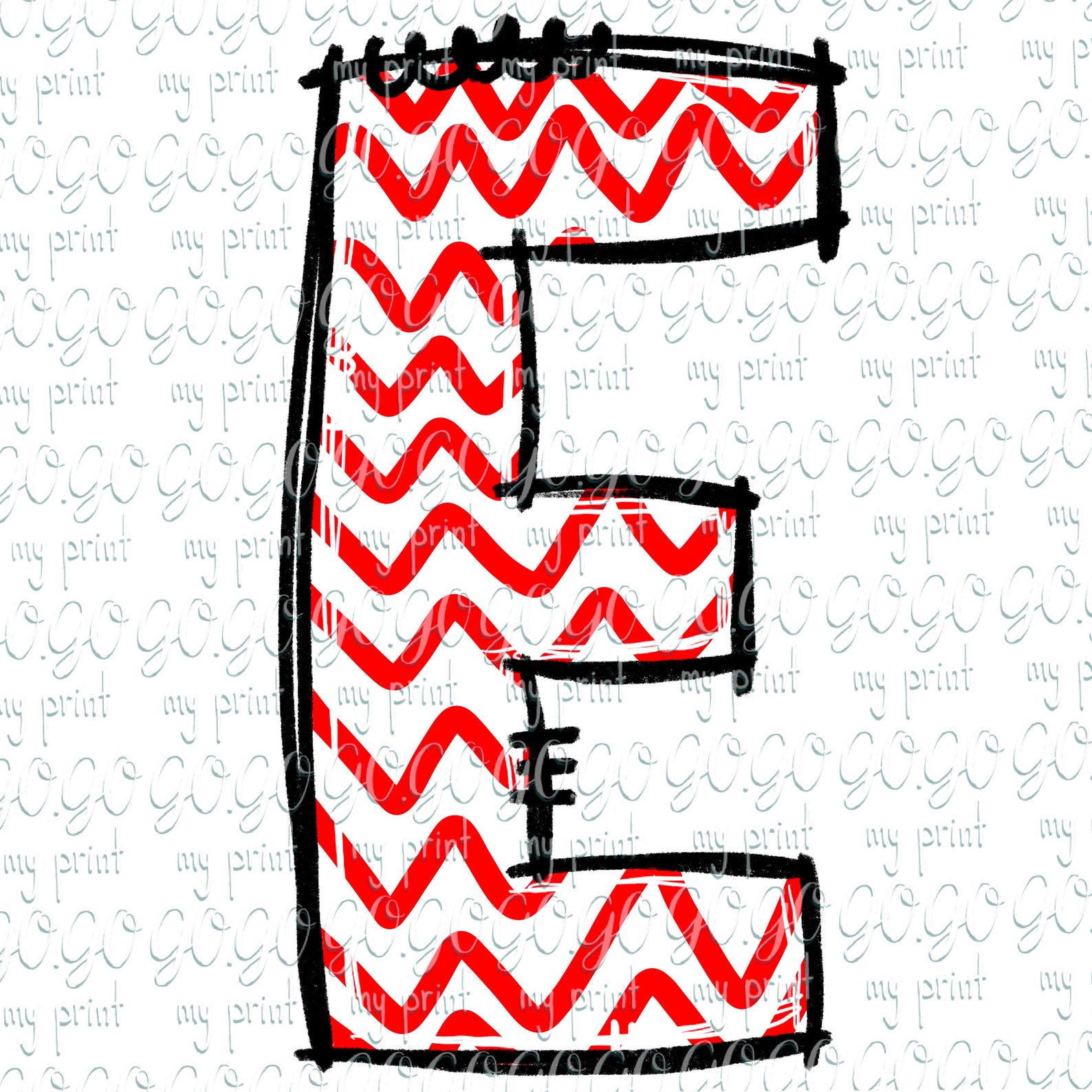 Alphabet Png Files Red White Pattern Fill Png Clipart Bundle Alphabet ...