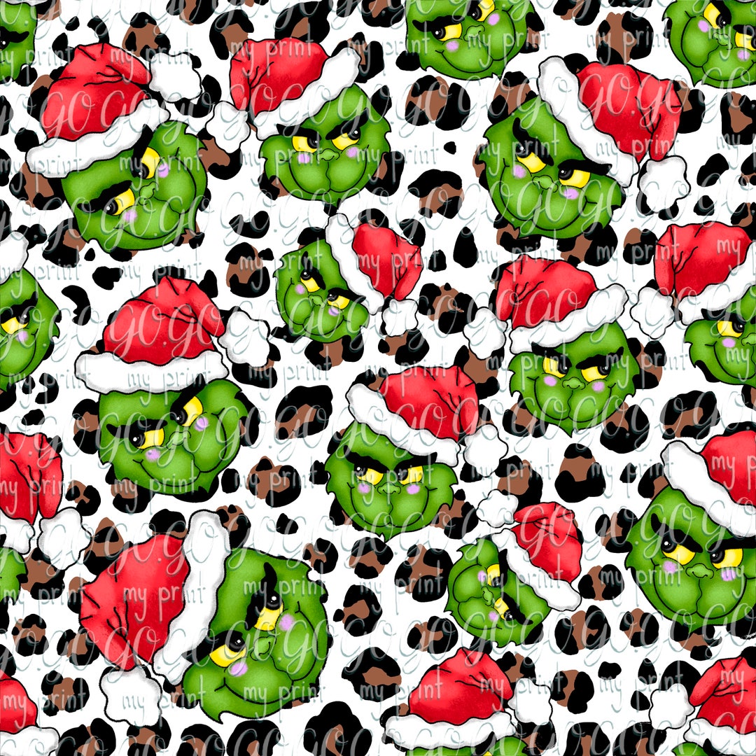 Red Green Animal Print Pattern Leopard Christmas Animal Print Grin ...