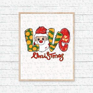 Christmas Png Files Santa Sublimation Designs Santa Hat Png Love Father ...