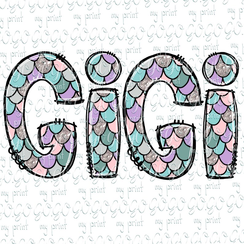 Mothers Day Png Files Gigi Png Sublimation Designs Downloads Mermaid ...