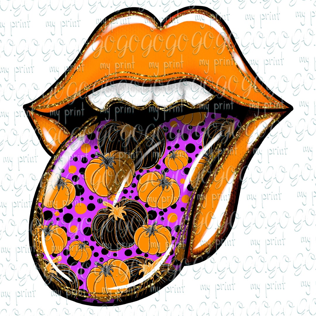 Halloween Png Pumpkin Lips Halloween Lips Png Fall Sublimation Designs ...