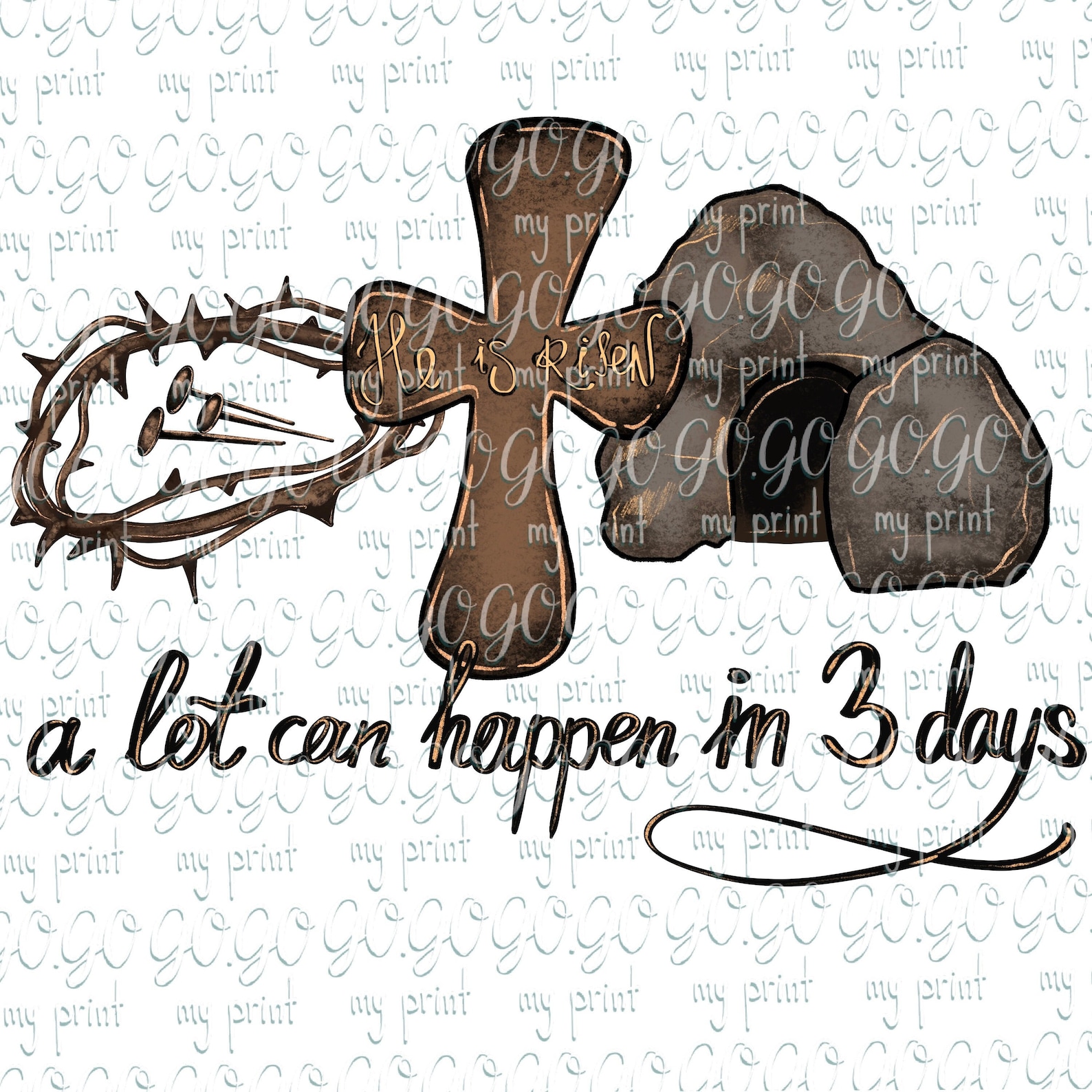 A Lot Can Happen in 3 Days Png Happy Easter Png Christian - Etsy