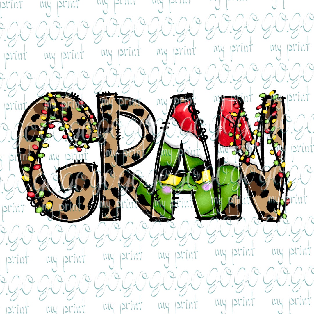 Christmas Png Files Leopard Gran Png Grin Face Christmas - Etsy