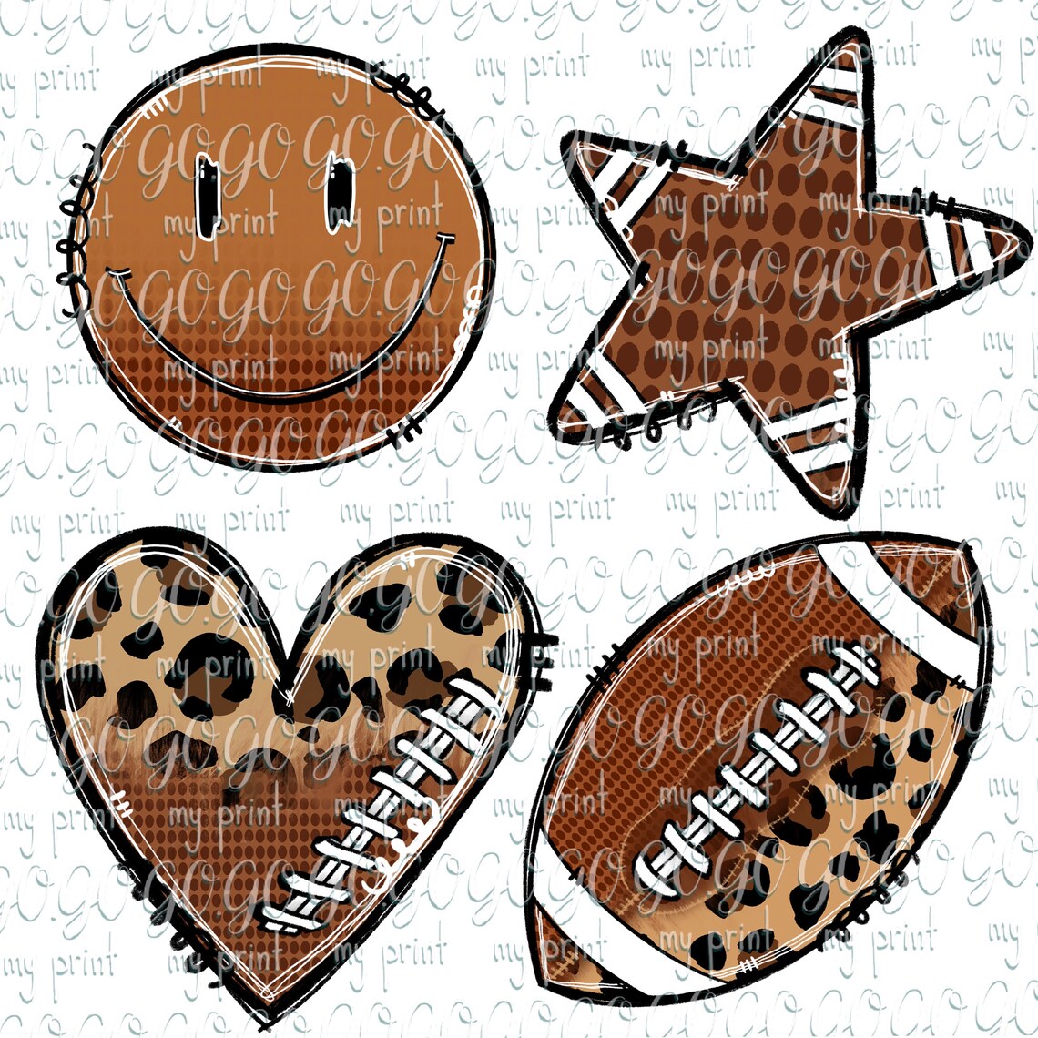 Alphabet Png Files American Football Font Numbers Font Doodle - Etsy