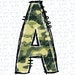 Alphabet Png Files Camo Letters Camouflage Alphabet Doodle Letters Hand ...