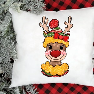 Christmas Png Files Reindeer Girl Christmas Sublimation Design Download ...