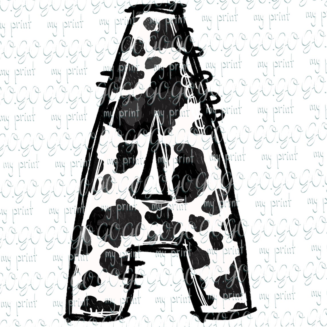 Alphabet Png Files Hand Drawn Doodle Font Western Letters | Etsy