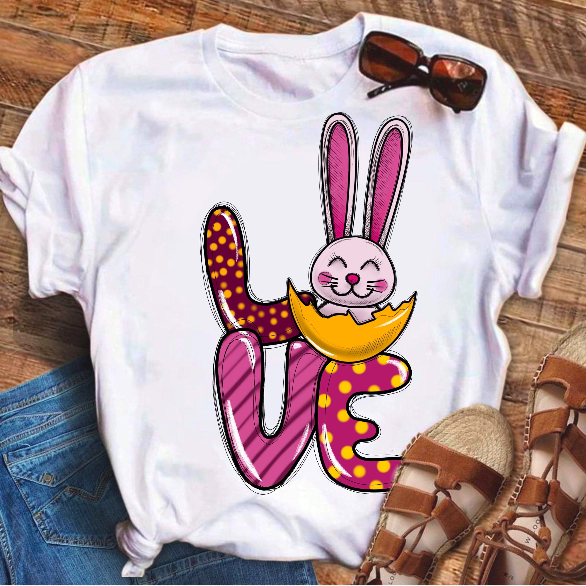 Easter Sublimation Designs Download Easter Bunny Png Cute as | Etsy