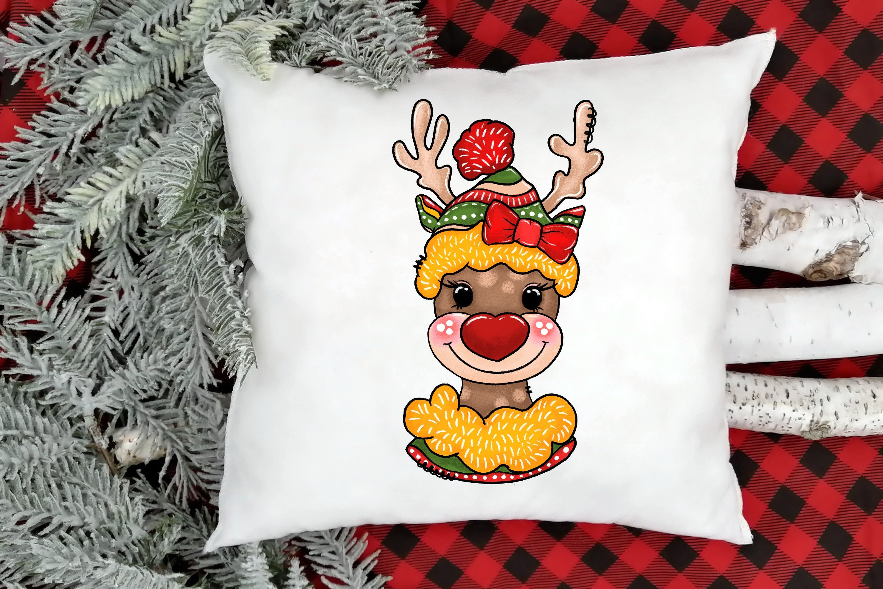 Christmas Png Files Reindeer Girl and Boy Christmas Sublimation Design ...