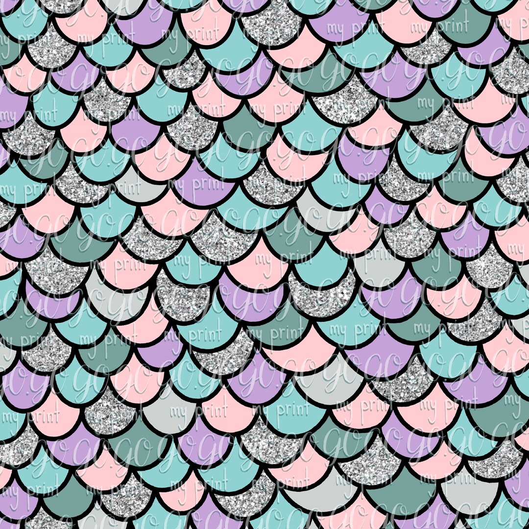 Seamless Files Mermaid Scales Seamless File Mermaid Scales Background ...