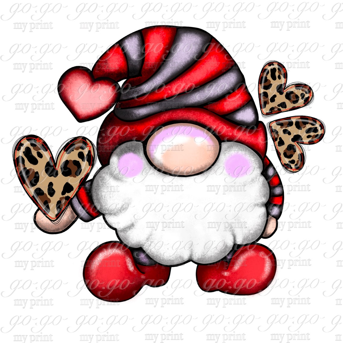 Gnome Valentine Png Love Gnome Png Valentines Day Svg No File Etsy