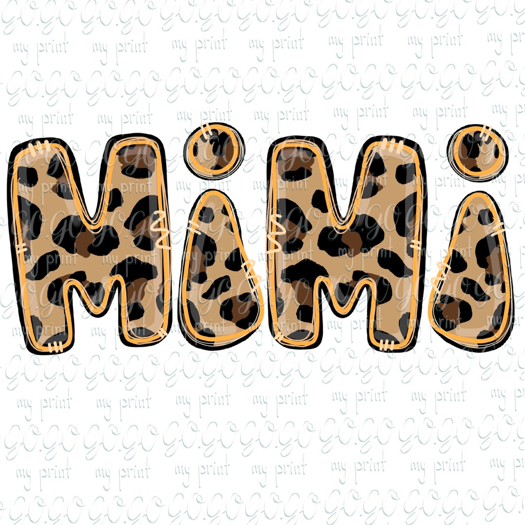 Leopard Mimi Png for Sublimation Designs Downloads Mimi Leopard Shirt ...