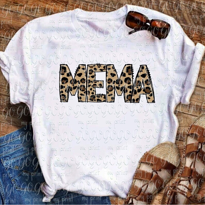 Mema Mothers Day Sublimation Designs Downloads Leopard Cheetah Mama Png ...