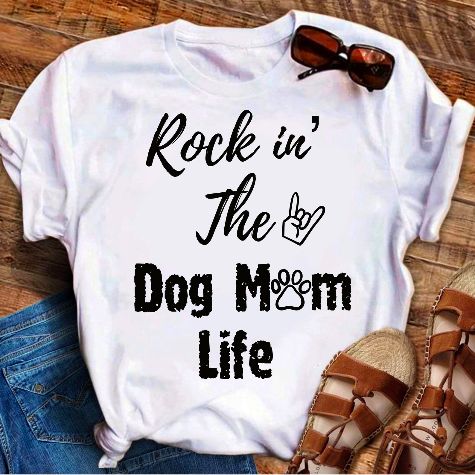 Rockin the Dog Mom Life Png Momlife Png Dog Mama Fur Mama Png - Etsy