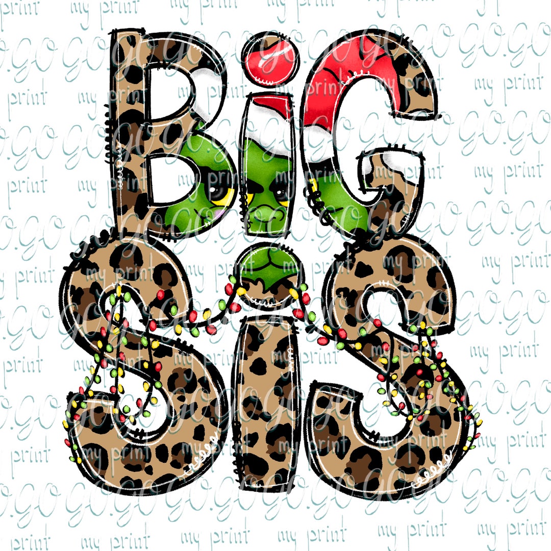 Christmas Png Files Big Sis Png Grin Face Hand Drawn Christmas Png ...