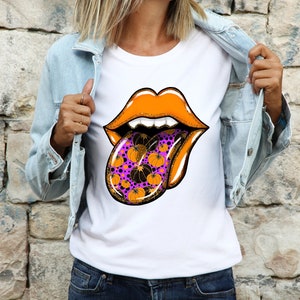 Halloween Png Pumpkin Lips Halloween Lips Png Fall Sublimation Designs ...