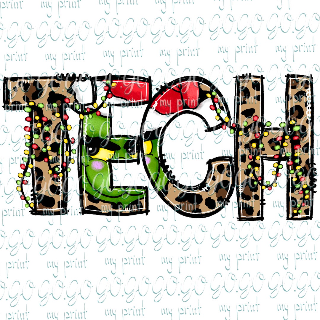 Christmas Png Files Holiday Tech Png Grin Face Nurse Hand Drawn ...