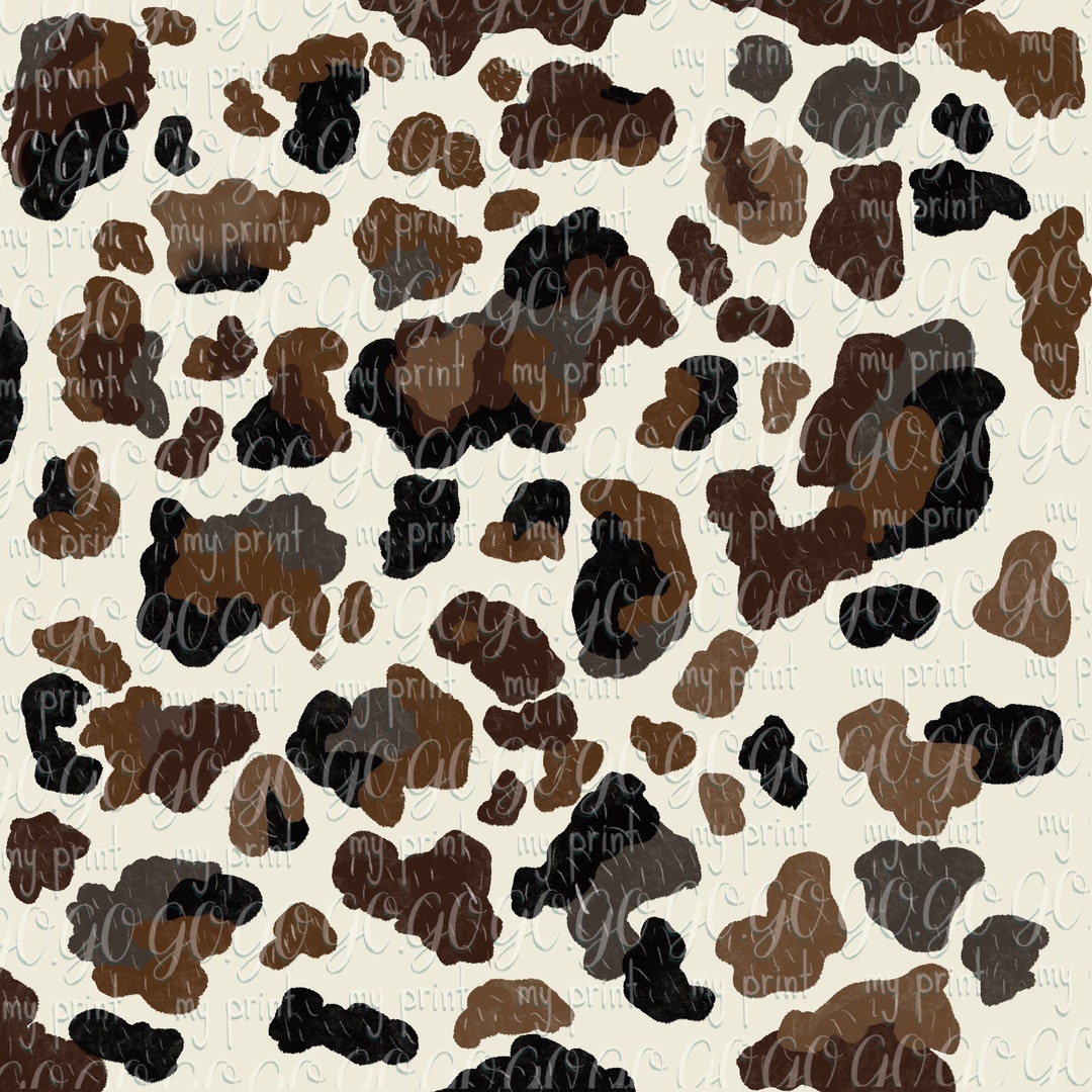 Cowhide Digital Paper Western Cow Background Png File Cowhide Digital ...