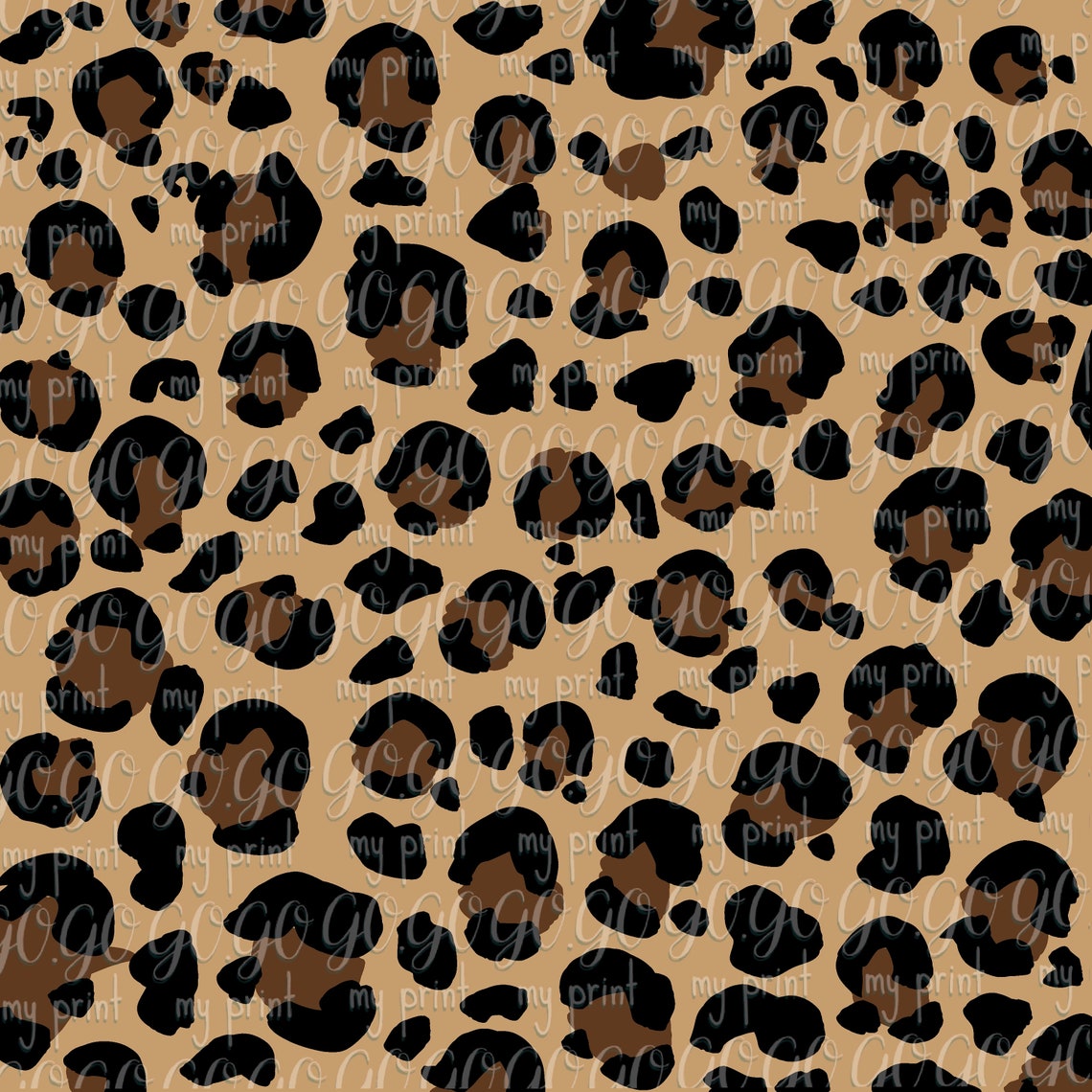 Seamless Files Cheetah Background Png Leopard Background - Etsy
