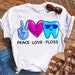 Peace Love Dental Dentist Png Dental Png File Dental Assistant - Etsy