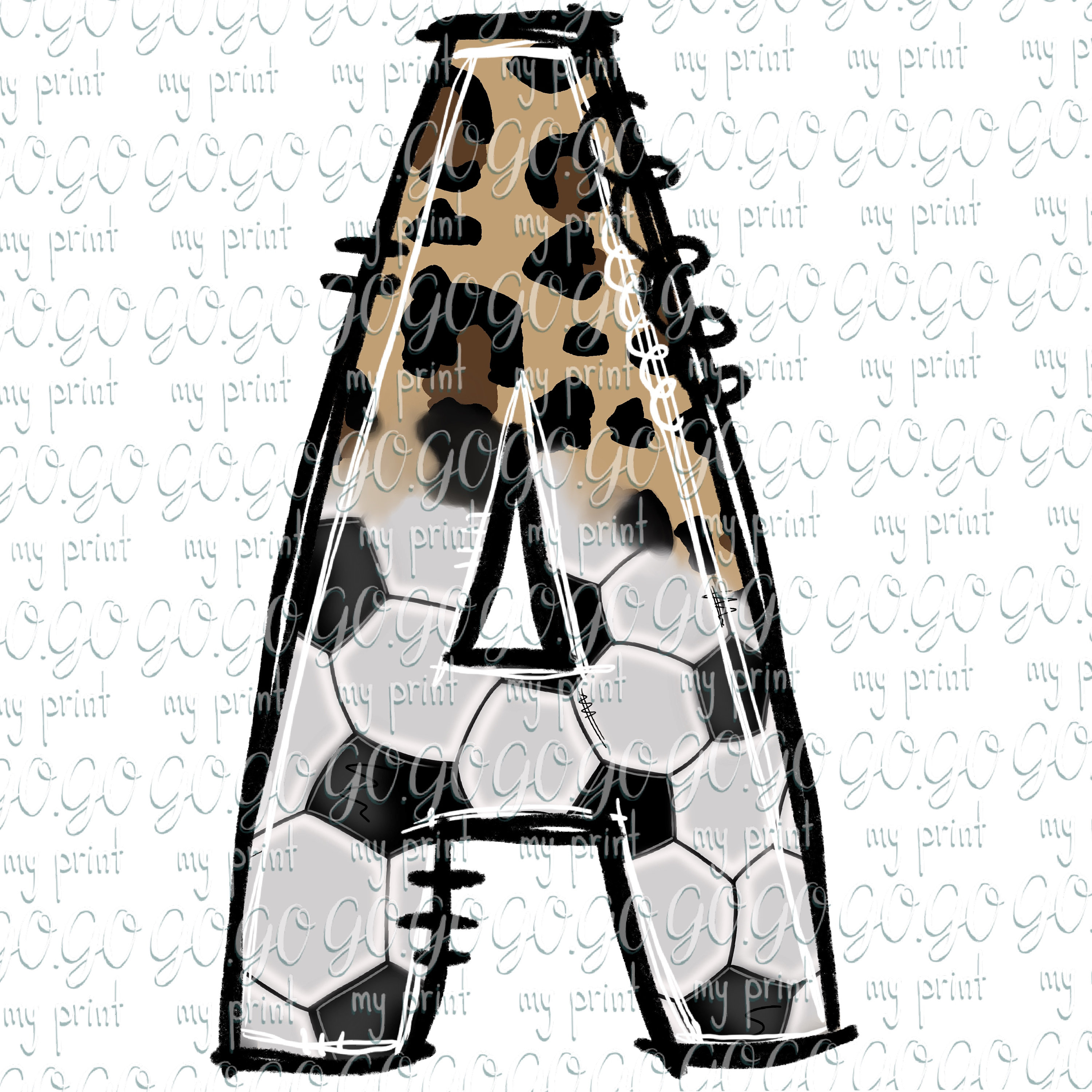 Alphabet Png Files Soccer Football Alphabet Doodle Letters Png - Etsy