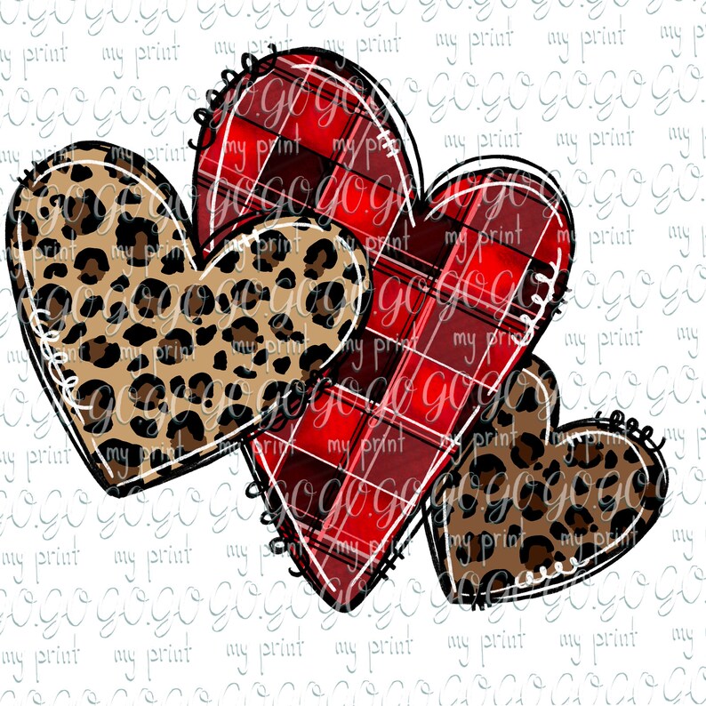 Valentines Day Png Three Hearts Png Trio Valentine Hearts - Etsy