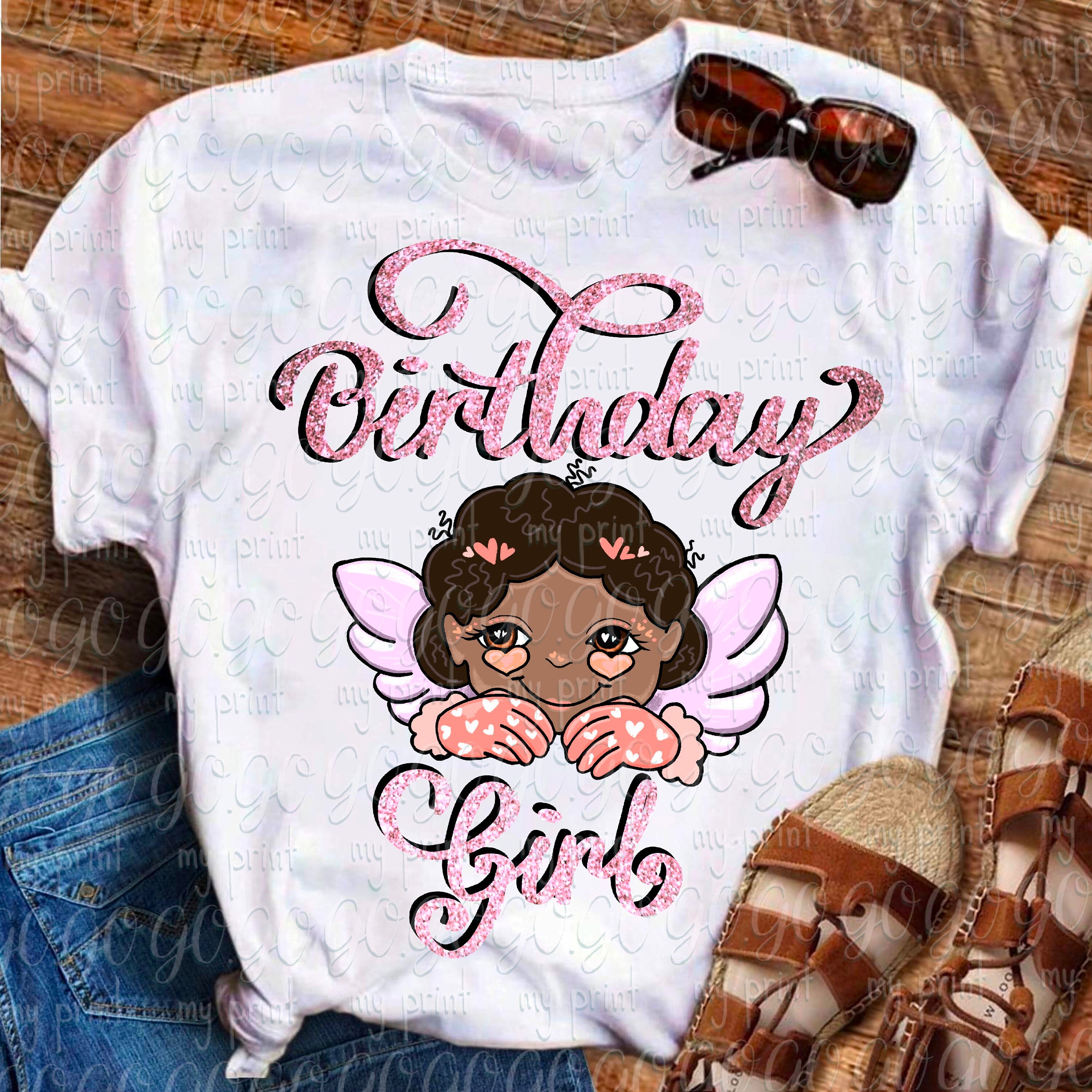 Birthday Girl Sublimation Designs Png Glitter 11th 12th 13th - Etsy