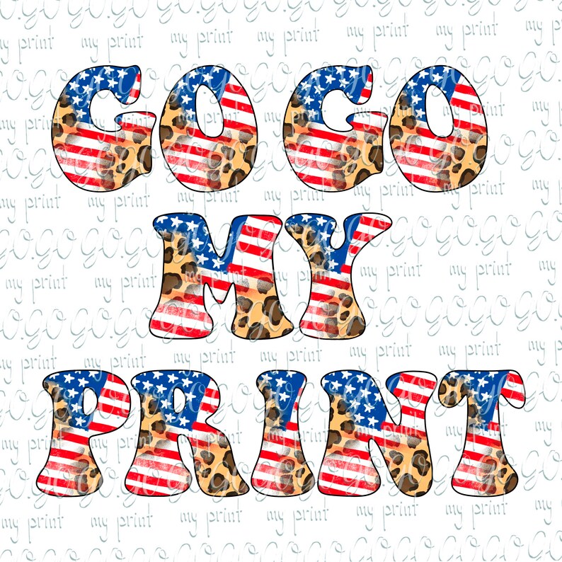 Alphabet Png Files Patriotic Letters Png Bundle USA American - Etsy