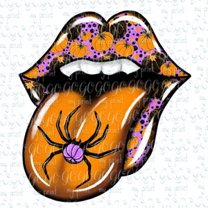Halloween Png Halloween Lips Png Pumpkin Lips Fall Sublimation Designs ...