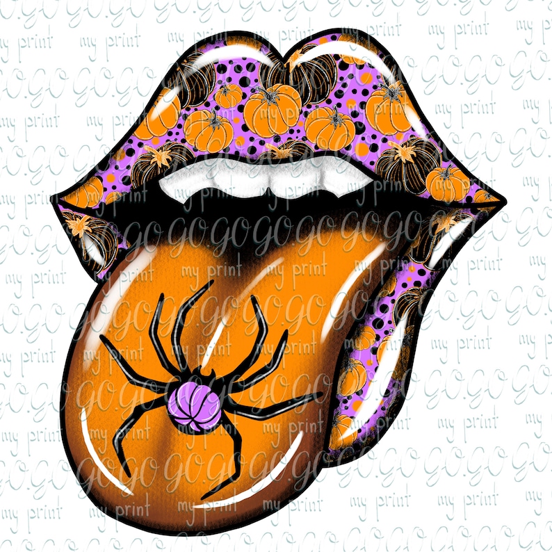 Halloween Png Halloween Lips Png Pumpkin Lips Fall Sublimation Designs ...
